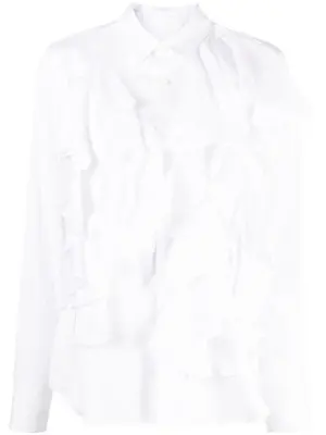 Comme Des Garçons Ruffled Cotton Shirt
