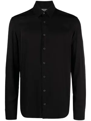 Patrizia Pepe Long-sleeved Button-up Shirt - Black