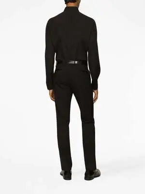 Dolce & Gabbana Gold-fit Cotton Tuxedo Shirt