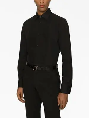 Dolce & Gabbana Gold-fit Cotton Tuxedo Shirt