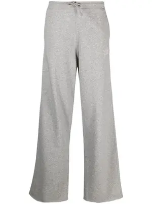 GANNI Organic Cotton Track Pants - Grey
