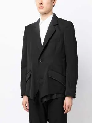 SULVAM Asymmetric Wool Blazer