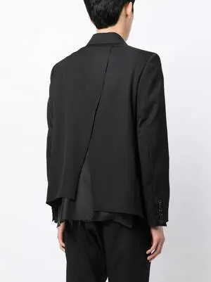 SULVAM Asymmetric Wool Blazer