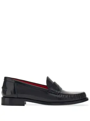 FERRAGAMO Debossed-logo Leather Loafers