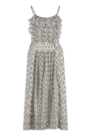 Isabel Marant Étoile Macha Printed Silk Dress - Ecru