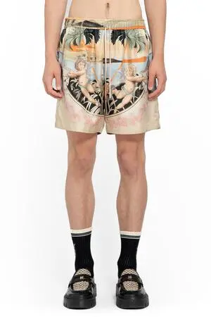 Amiri Amiri All Over Logo Shorts Multicolor