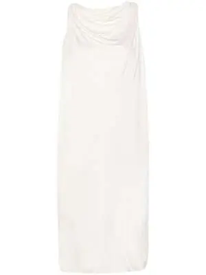 LANVIN Lanvin Draped Mid-Length Dress - White