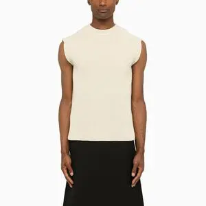 JIL SANDER Sleeveless Jersey Cloud In Jersey - Beige