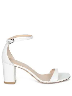 STUART WEITZMAN Nudist Block 75 Sandals - White