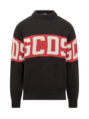 Gcds Logo Sweater Black