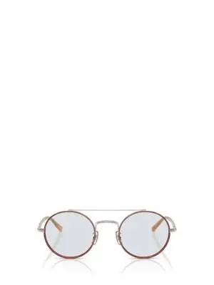 Oliver Spencer Oliver Peoples Round Frame Eyeglasses Silver / Amber