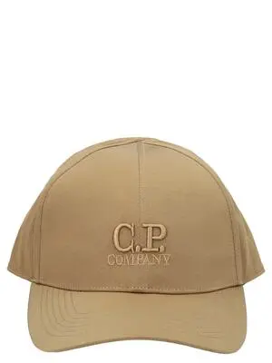 C.P. COMPANY Logo Embroidery Cap - Beige