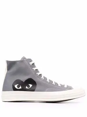 Comme Des Garçons Chuck Taylor High-Top Sneakers Grey