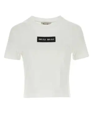 Buy Miu Miu T-shirt - White At 33% Off | Editorialist