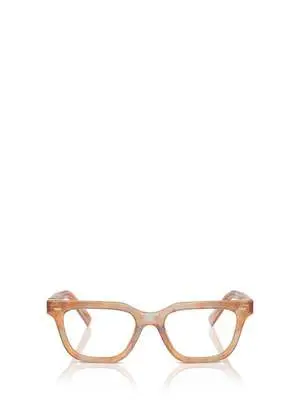 Miu Miu Rectangular Eyeglasses - Cream Havana