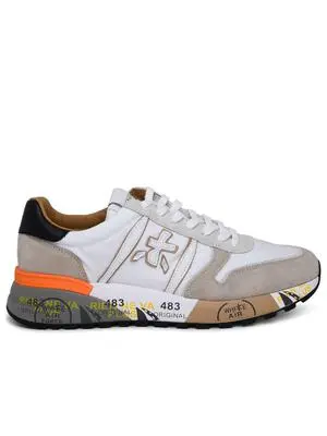Premiata Technical Fabric Lander Sneaker - White