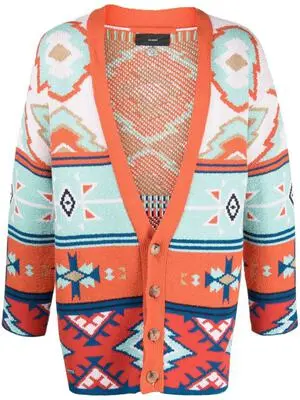 Alanui Desert Road Jacquard Cardigan Multicolour