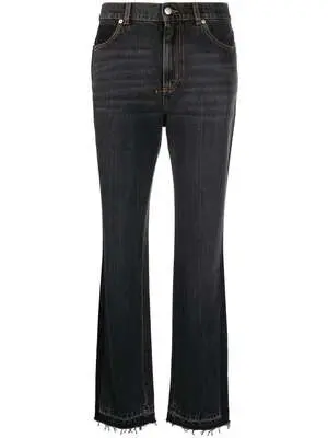 Alexander McQueen Alexander McQueen Denim Bootcut Jeans - Black