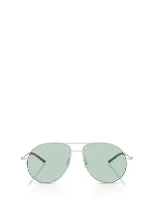 Moncler Moncler Unisex Aviator Sunglasses Silver