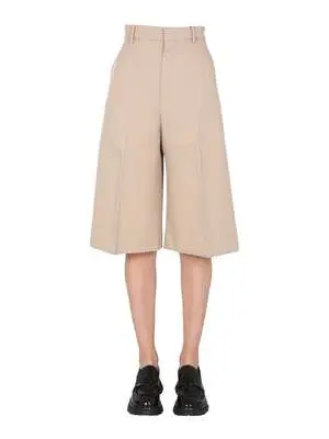 AMI Paris Regular Fit Bermuda - Beige