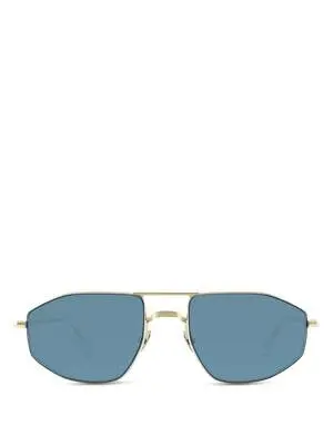 AHLEM Sunglasses Grey Gold Brushed
