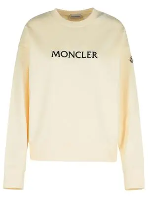 Moncler Moncler Cotton Sweatshirt - Beige