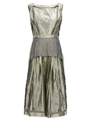 MAISON MARGIELA Laminated Dress - Silver