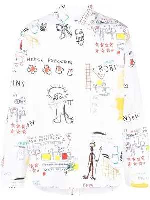 Junya Watanabe Man Jean-michel Basquiat Shirt - White