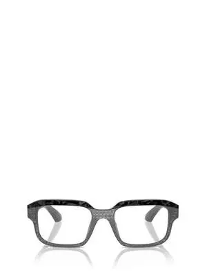 ALAIN MIKLI Rectangular Eyeglasses - Pointillee Grey / Noir Nacree