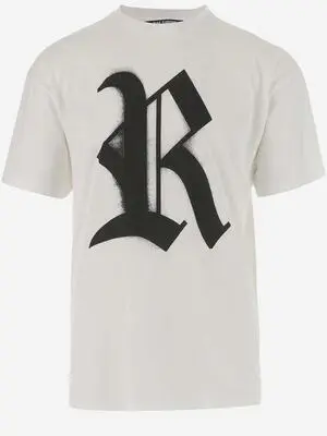 Raf Simons Cotton T-shirt With Logo - Bianco