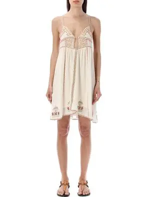 Isabel Marant Étoile Bretty Embroidered Dress - Ecru