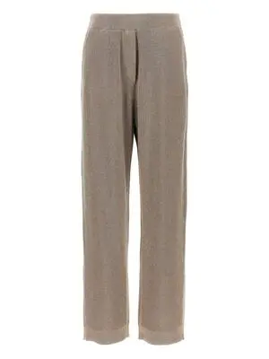 Brunello Cucinelli Cotton Trousers - Marrone Chiaro