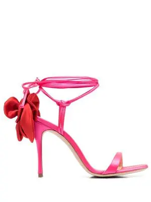 Magda Butrym 3d Flower Sandals - Fuchsia