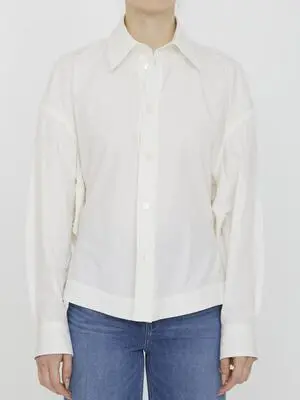 federica tosi - Military Long Sleeves Shirt In Cotton Blend