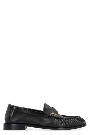 Saint Laurent Leather Loafers - Black