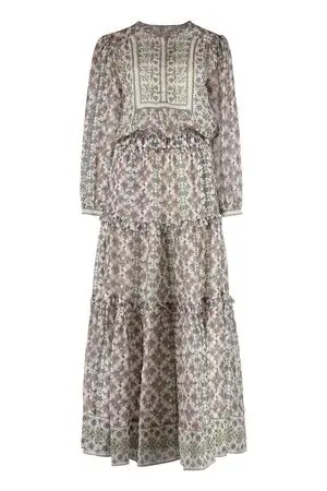 Isabel Marant Étoile Mafezia Printed Silk Dress - Ecru