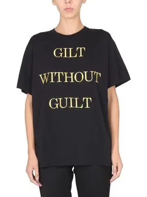 Moschino "guilt Without Guilt" T-shirt - Black