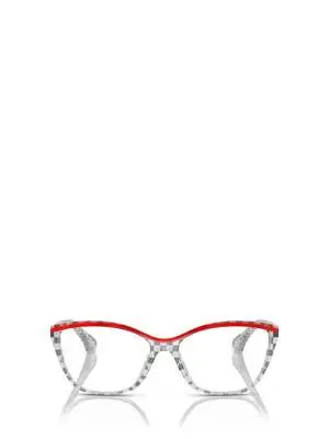 ALAIN MIKLI Alain Mikli A03502 Eyeglasses New Damier Black White / Rouge