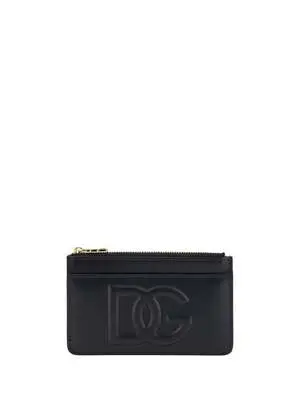 Dolce & Gabbana Dg Logo Leather Card Case - Nero