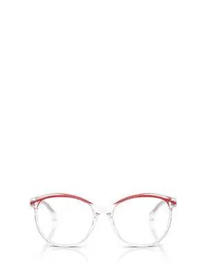 ALAIN MIKLI Full Rim Eyeglasses - Crystal / Pointillee Rouge