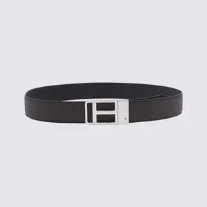 TOM FORD Leather Belt With Reversible Buckle Brown