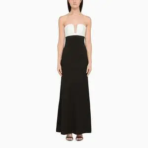 Roland Mouret /white Corset Dress - Black