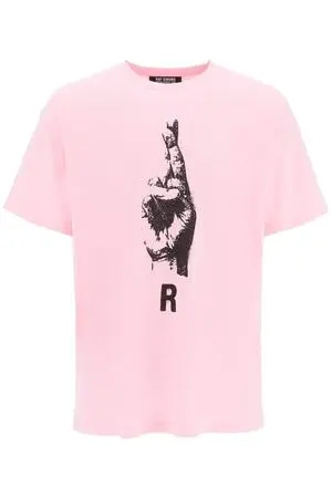 Raf Simons Hand Sign T-shirt - Pink