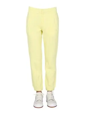 Helmut Lang Jogging Pants With Buttons - Yellow