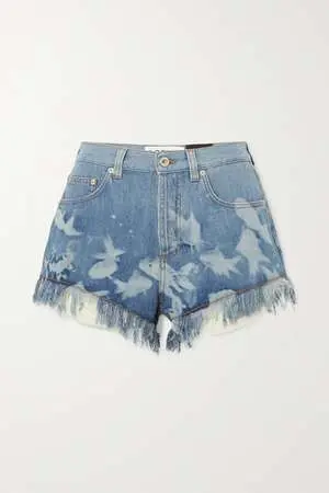 Loewe Paula's Ibiza Distressed Denim Shorts