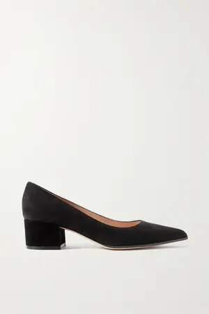 GIANVITO ROSSI Piper 45 Suede Pumps - Black