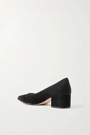 GIANVITO ROSSI Piper 45 Suede Pumps - Black