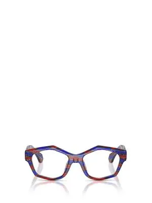 ALAIN MIKLI Irregular Eyeglasses - Cyberpunk Red Blue