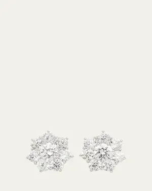 FANTASIA BY DESERIO Flower Cz Crystal Stud Earrings