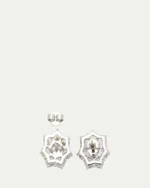 FANTASIA BY DESERIO Flower Cz Crystal Stud Earrings
